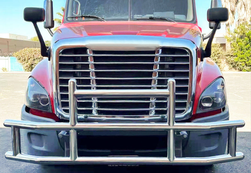 FRONT DEER GUARD BUMPER+BRACKET FOR VOLVO VNL/CASCADIA/KENWORTH/PETERB ...